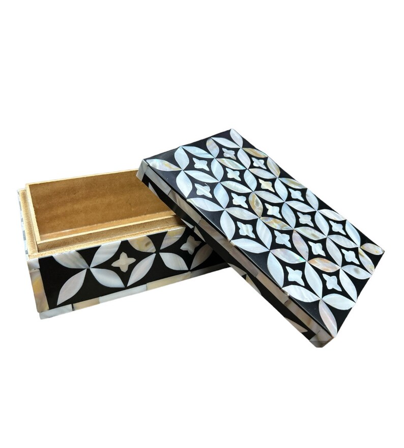 Mother of Pearl Inlay Decorative Box 5X7X2.5 Inch or 12.5/18/6.5 Cms - Etsy