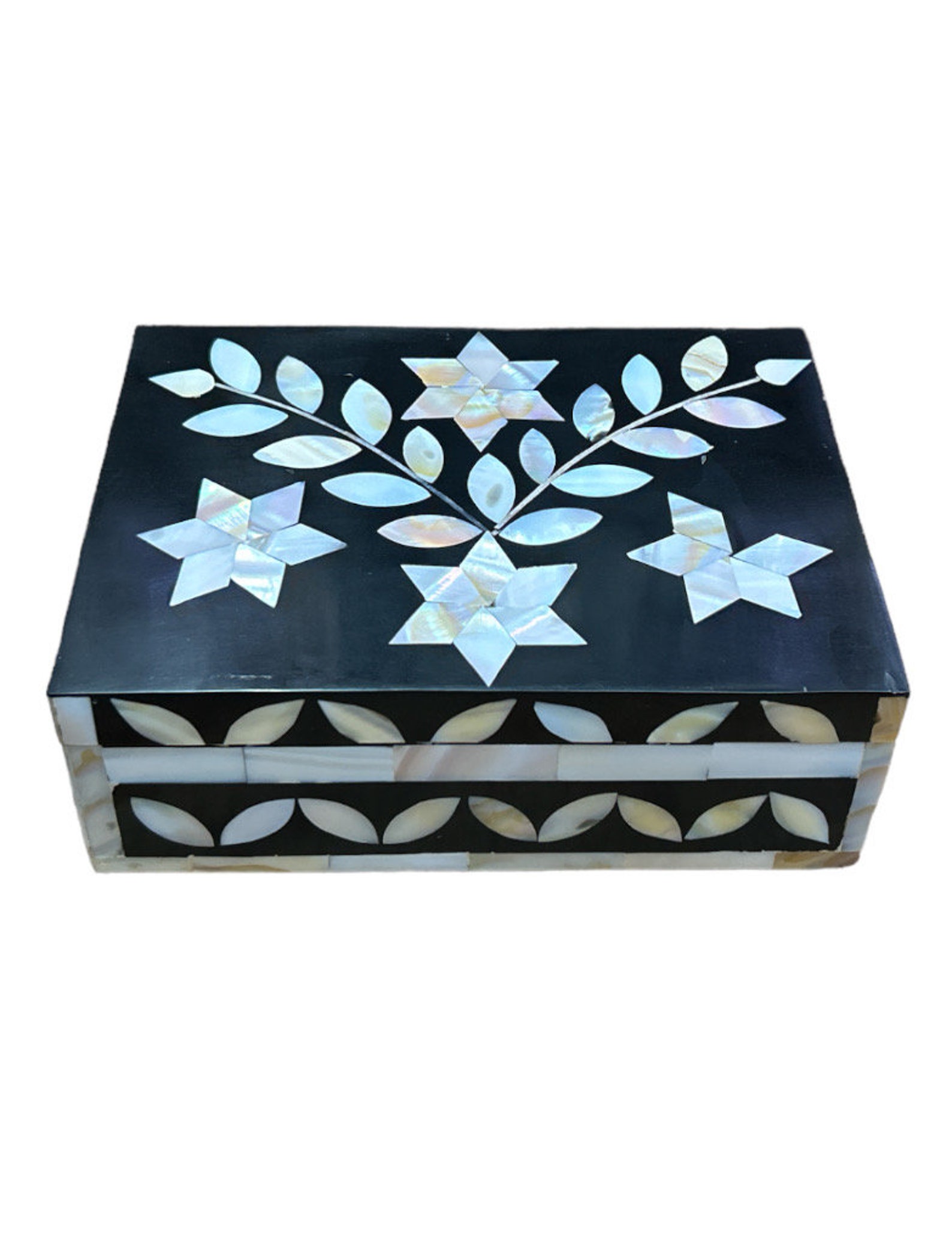 Mother of Pearl Inlay Decorative Box 5X7X2.5 Inch or 12.5/18/6.5 Cms - Etsy