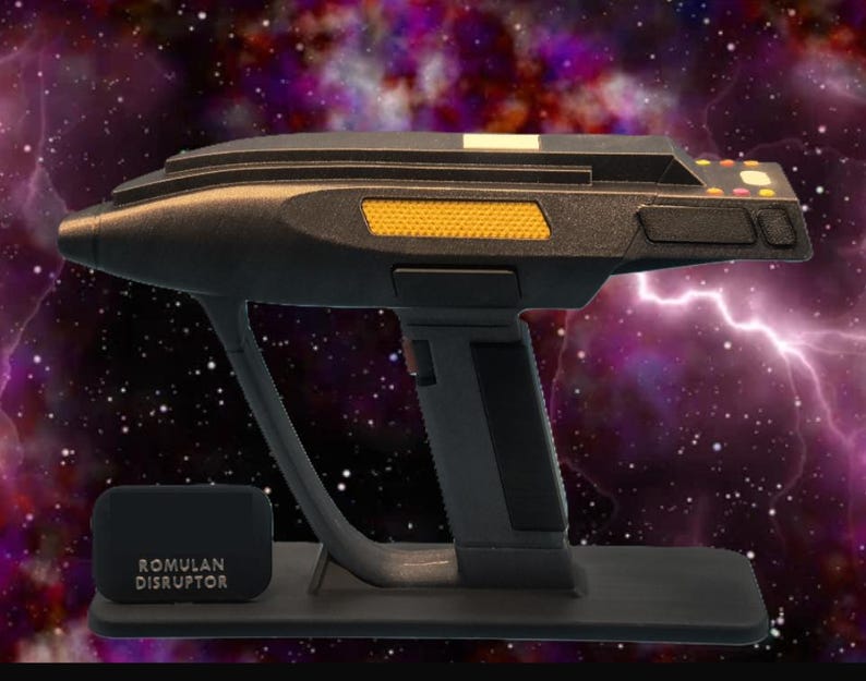 Star Trek TNG Romulan Disruptor Prop – Sci-fi Display Replica – 3D ...