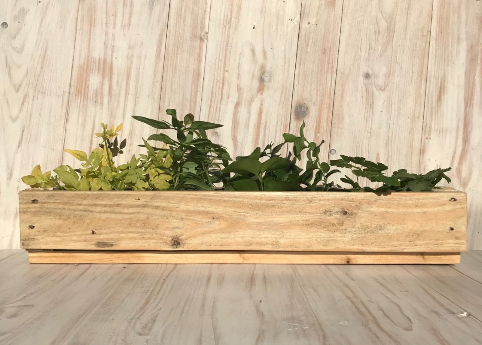 Wooden Herb Planter Box Window Sill Plant Pot With Chalk - Etsy