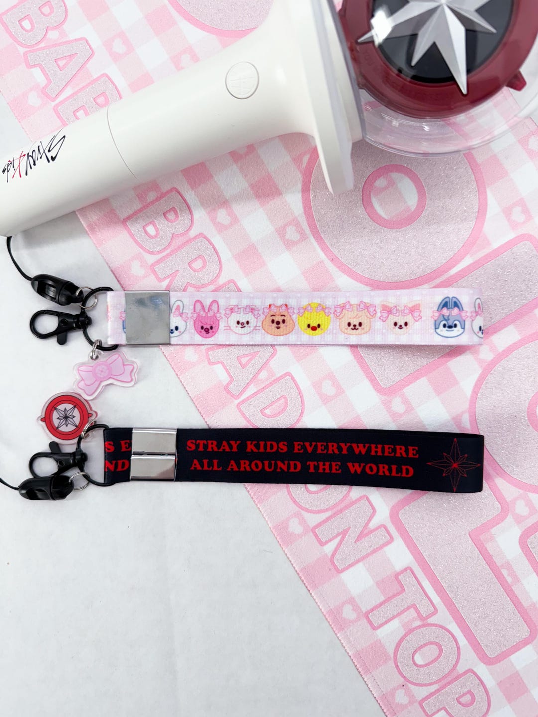 Skz All Around the World Lightstick Straps/keychain - Etsy