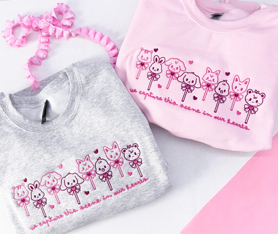 Valenteez Embroidered Crewneck Sweatshirt - Etsy