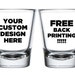 Custom Shot Glasses Shot Glasses Custom Shot Glass Clear - Etsy