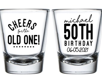 BIRTHDAY SHOT GLASSES Custom Birthday Shot Glass Shot - Etsy