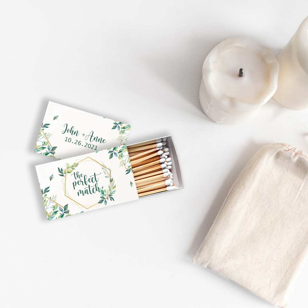 Personalized Matchbox Wedding Favors, Personalized Wedding Matchboxes ...