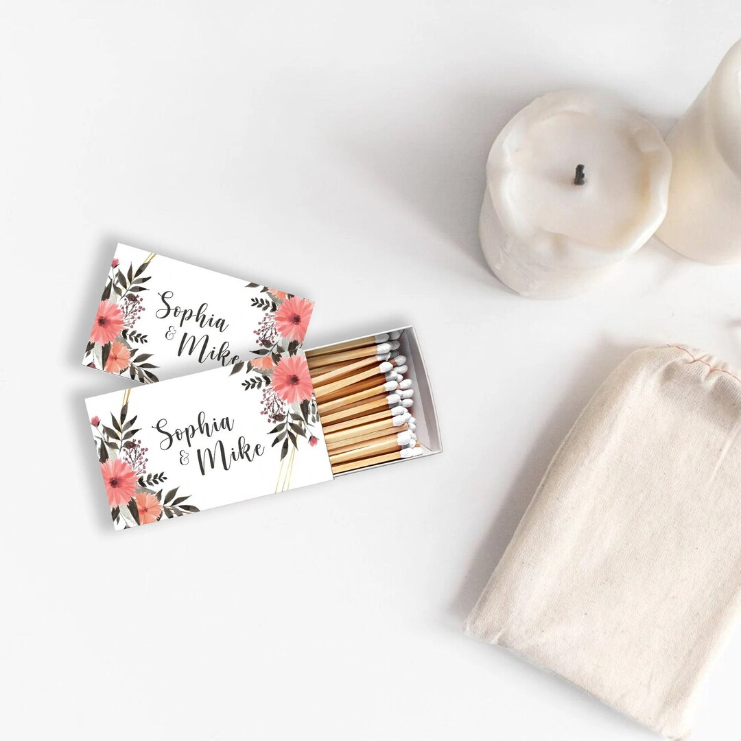 Wedding Matchbox, Custom Wedding Matches, Personalized Wedding Matchbox ...