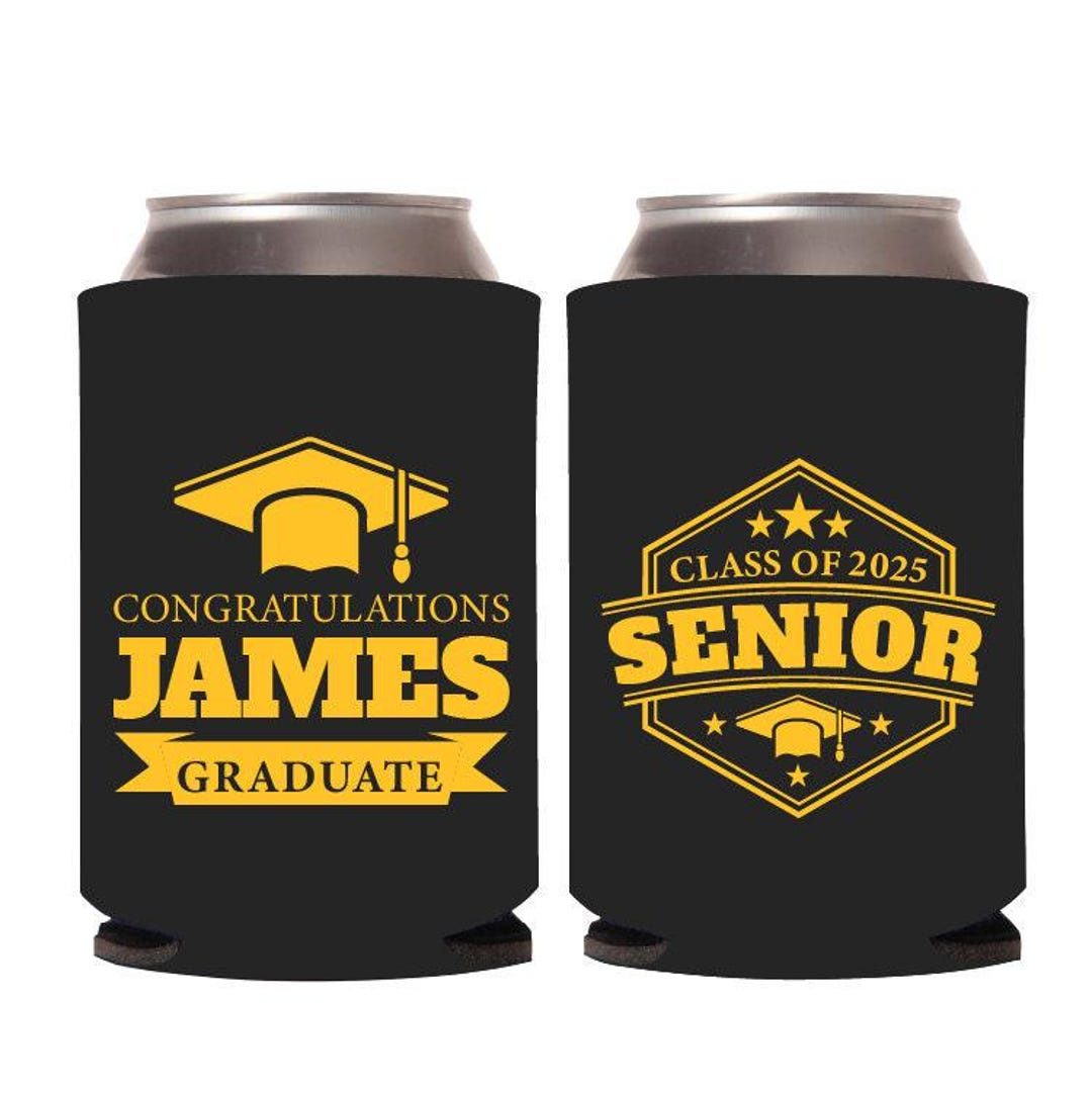 Graduation Party Can Cooler Favors, Custom Graduation Party Beer Hugger ...