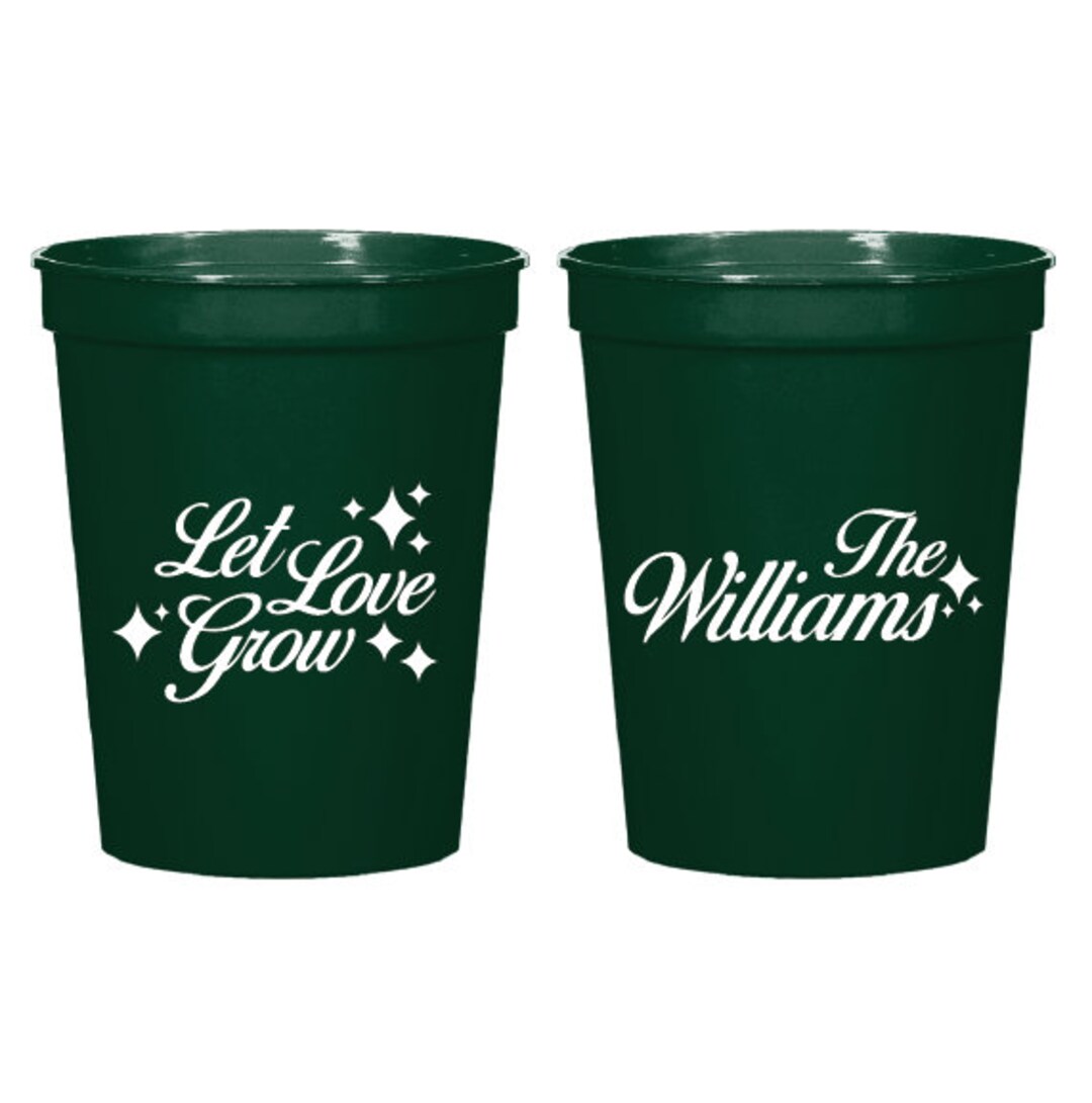 Customized Stadium Cup as Favors, Personalized Stadium Cup Wedding ...