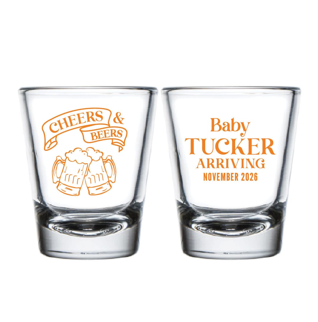 Personalized Baby Shower Shot Glasses Favors, Baby Shower Shot Glass ...