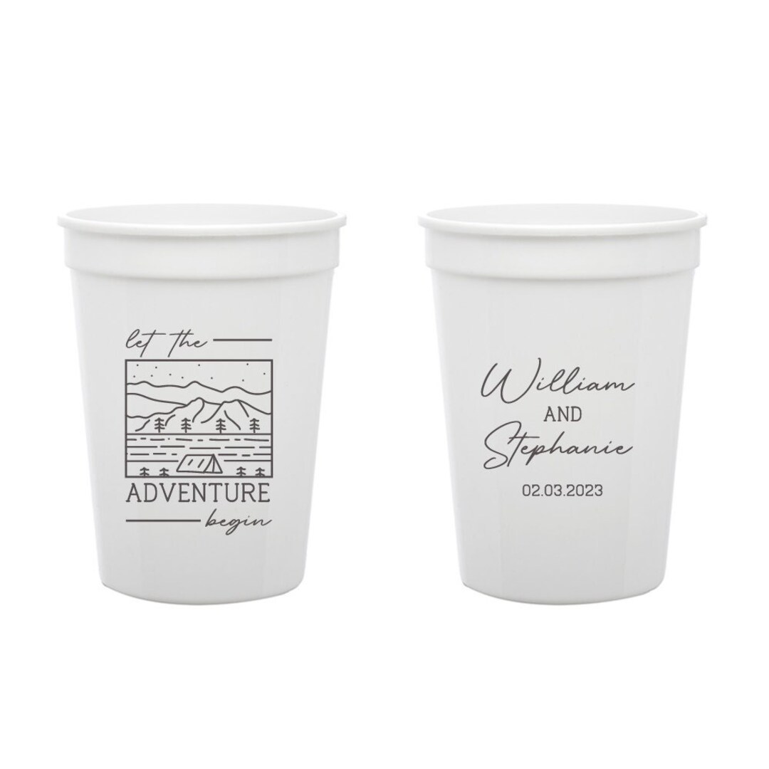 Personalized Wedding Stadium Cups, Custom Wedding Stadium Cups ...