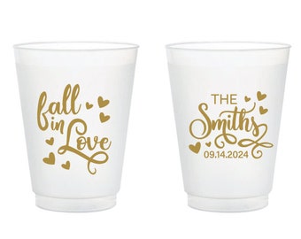 Custom Wedding Monogram Frosted Cups, Frosted Cups Wedding Favors ...