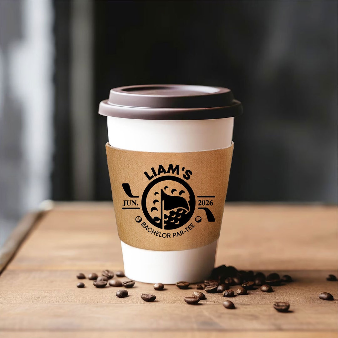 Bachelor Party Paper Cup Sleeves, Custom Coffee Cup Sleeves ...