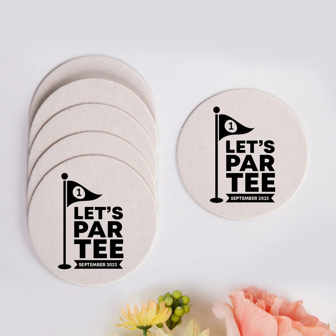 Golf Coaster, Golf-themed Bachelor Party Coasters, Custom Golf Bachelor ...