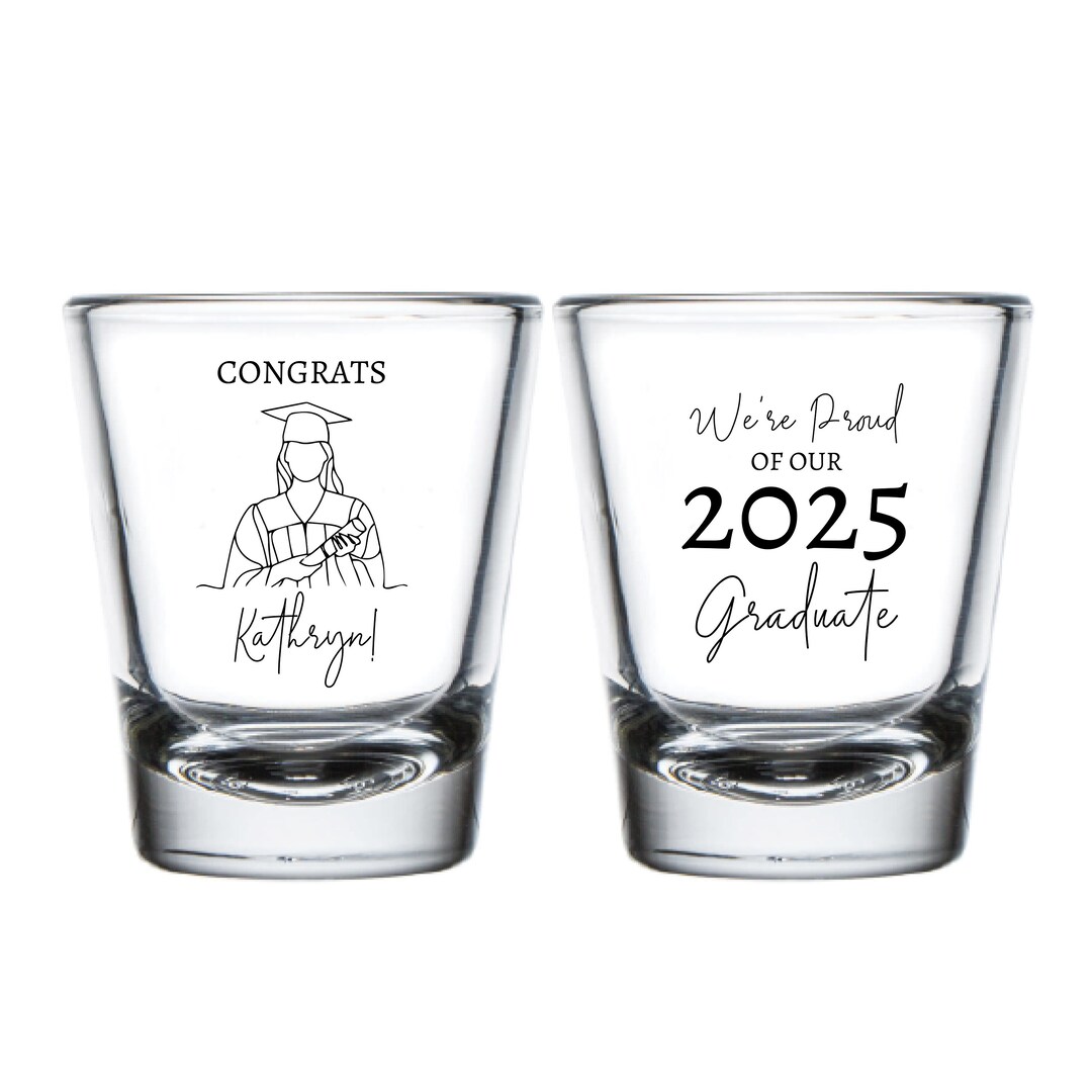 We're Proud of Our Graduate Customized Shot Glasses, Personalized ...