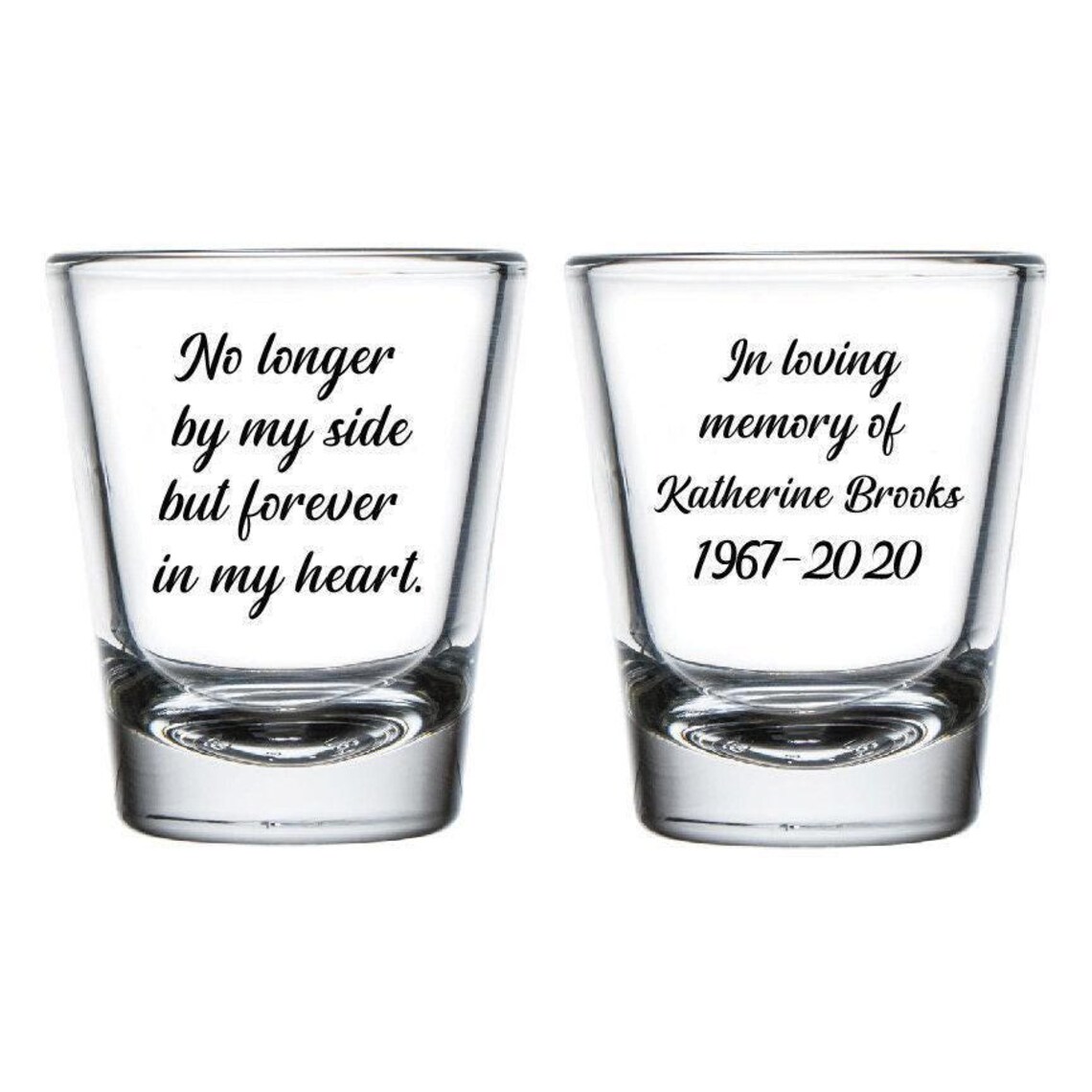 In Loving Memory Shot Glass, Custom Memorial Shot Glasses, Customized ...