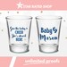 Baby Shower Shot Glasses, Baby Shower Favors, Party Favor, Custom for ...
