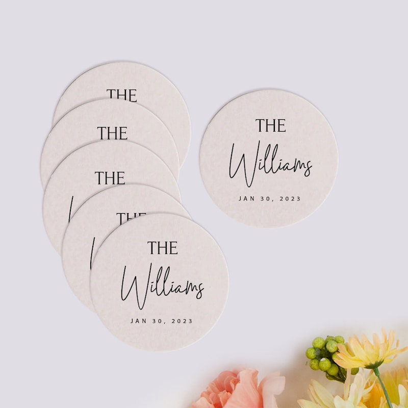 Personalized Paper Coasters - Etsy