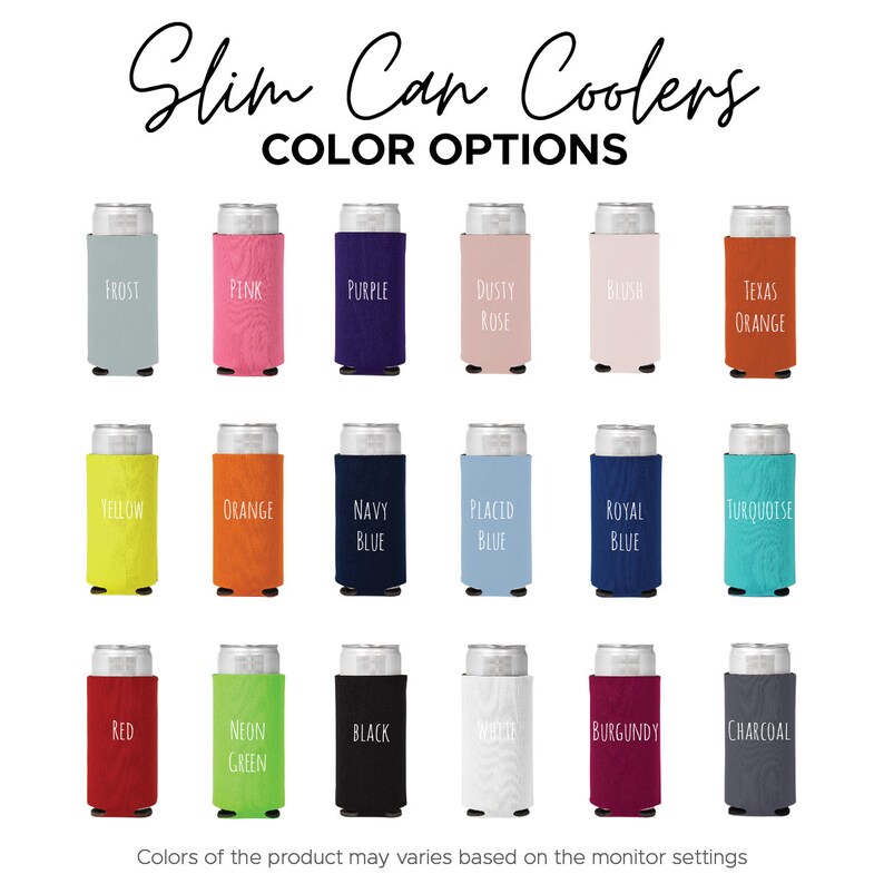 Full Color Slim Can Coolers, Personalized Full Color Thin Can Coolers ...