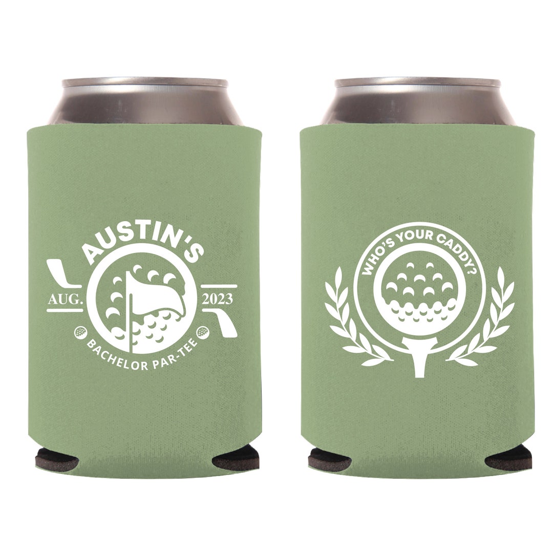 Custom Bachelor Party Can Coolers, Who's Your Caddy Can Cooler ...