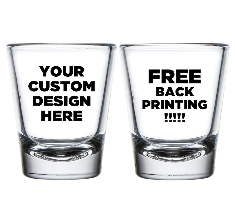 Custom Shot Glasses Shot Glasses Custom Shot Glass Clear Etsy
