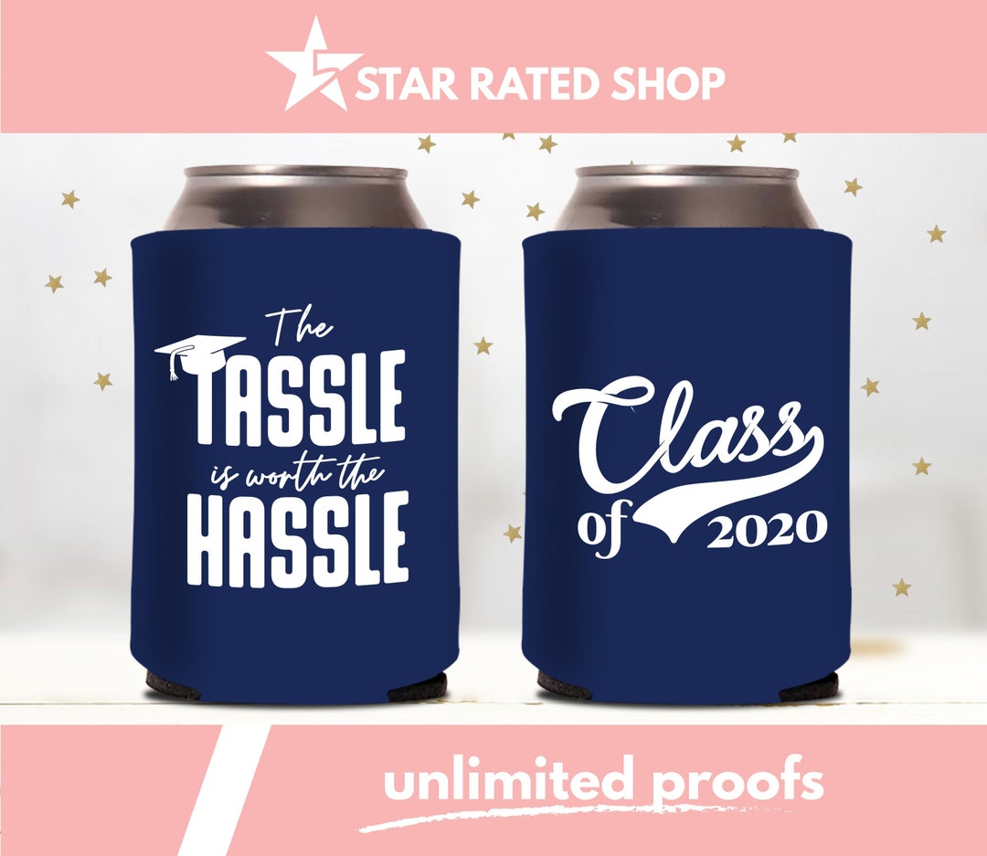 Graduation Party Favors, Class of 2020, Graduation Custom Coolies ...