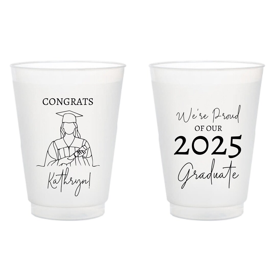 We're Proud of Our Graduate Customized Frosted Cups, Personalized ...