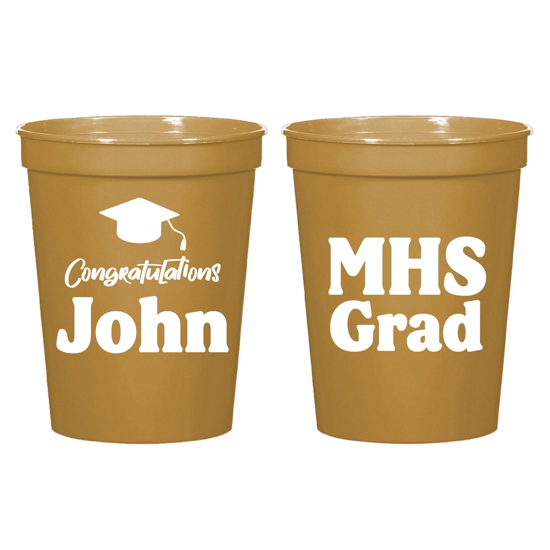 Congratulation Stadium Cups for Graduates, Personalized Graduation ...