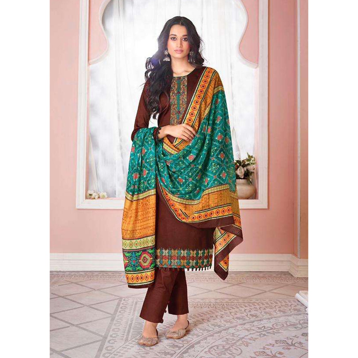 Indian Pakistani Casual Wear Straight Shalwar Kameez Dupatta - Etsy