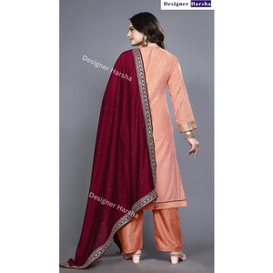 Special Occasion Wear, Stitched Pink Color Kurta With Pant Set ...