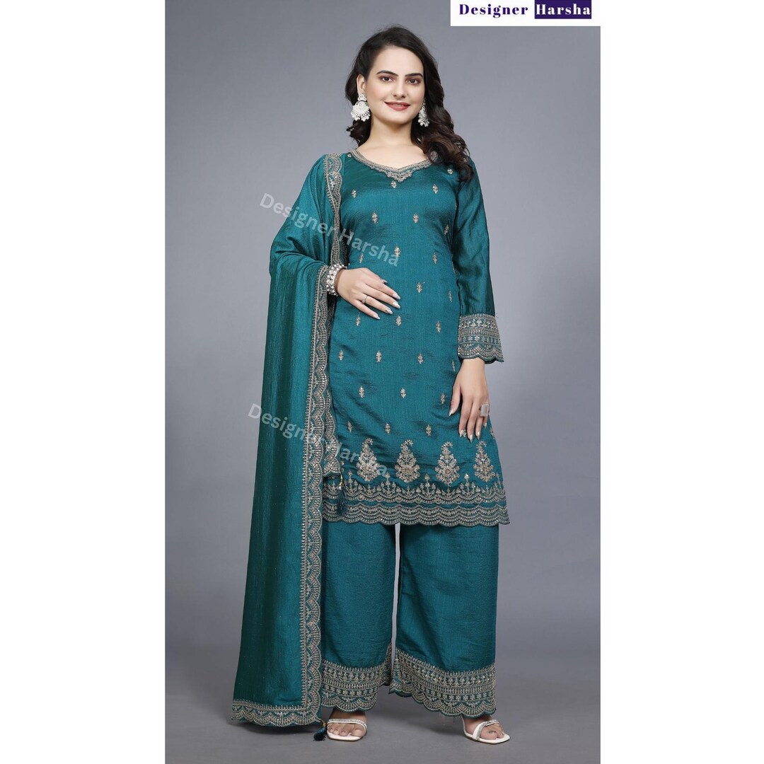 Vestido especial pakistaní para Eid, conjuntos para mujer, vestido ...