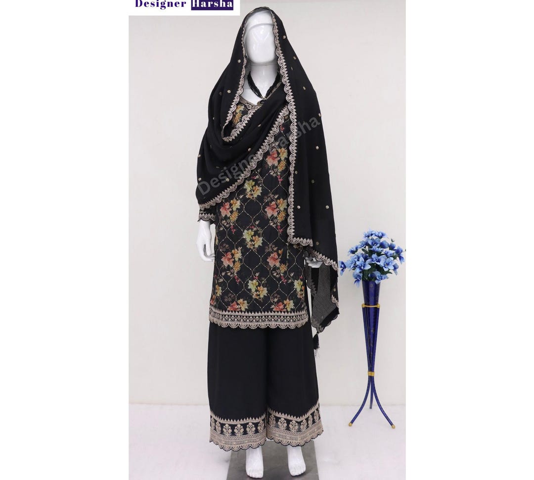 Pakistani Outfit, Shalwar Kameez Plazzo Suits, Wedding Party, Heavy ...