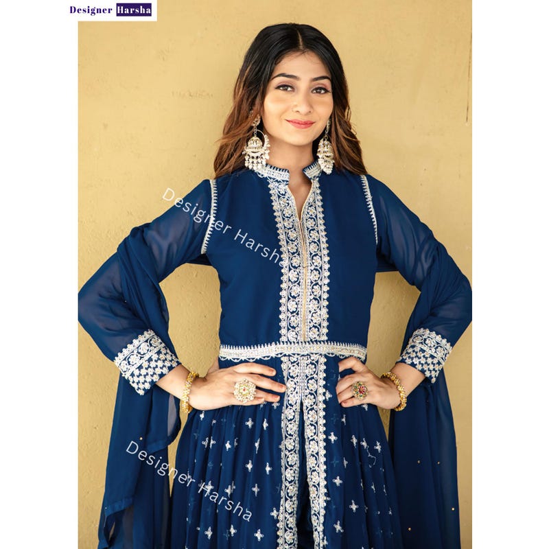 Indian Suit Navy - Etsy