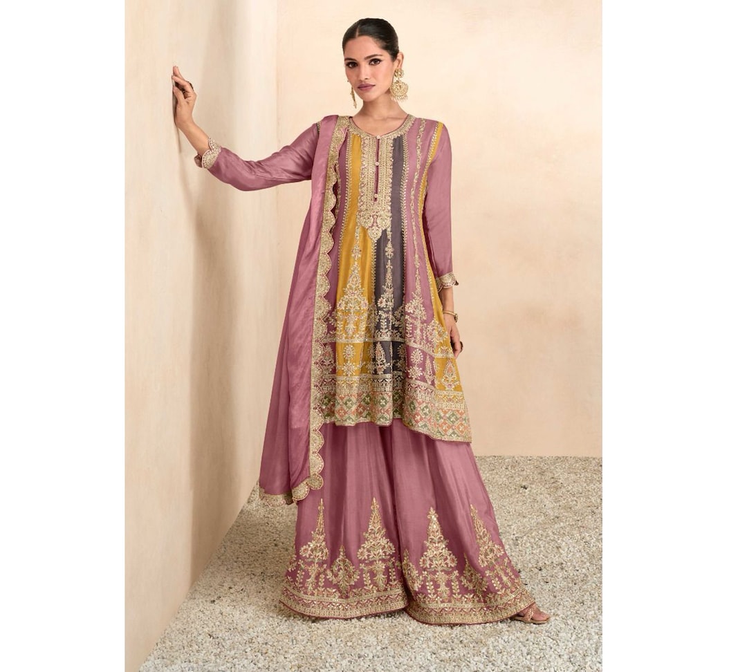 Ramzan Eid Special Wear Designer Sharara-palazzo Suits Heavy Embroidery ...