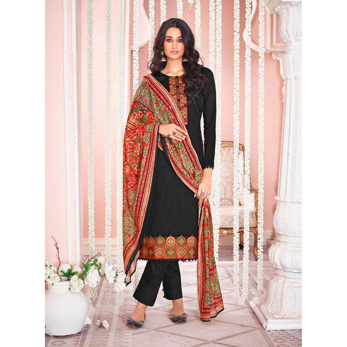 Indian Pakistani Casual Wear Straight Shalwar Kameez Dupatta - Etsy