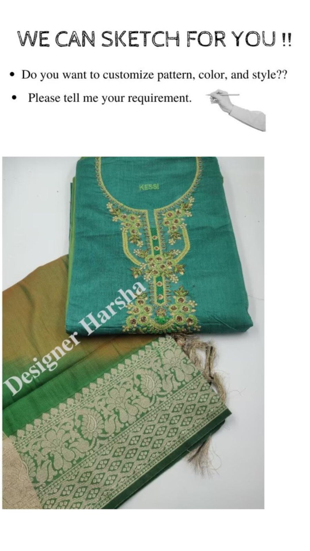 Banarasi Chanderi Silk Fabric Indian Wear Salwar Kameez Suits ...