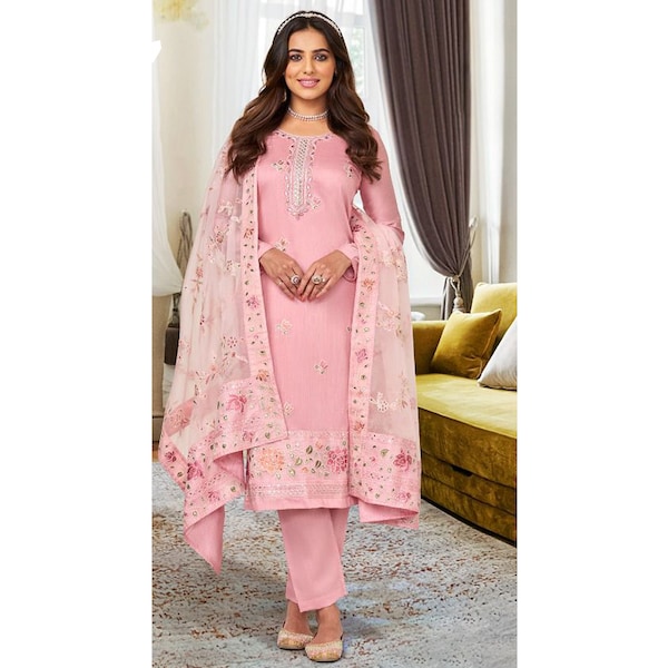 Pakistani Light Pink Suit - Etsy