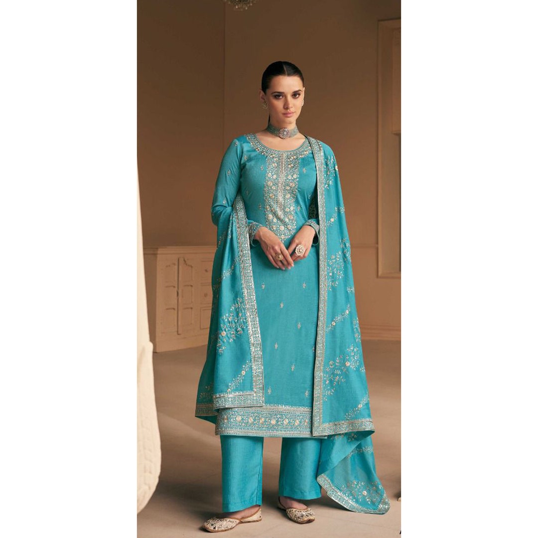 Designer Colorful Shalwar Kameez Dupatta Dresses Heavy Embroidery ...