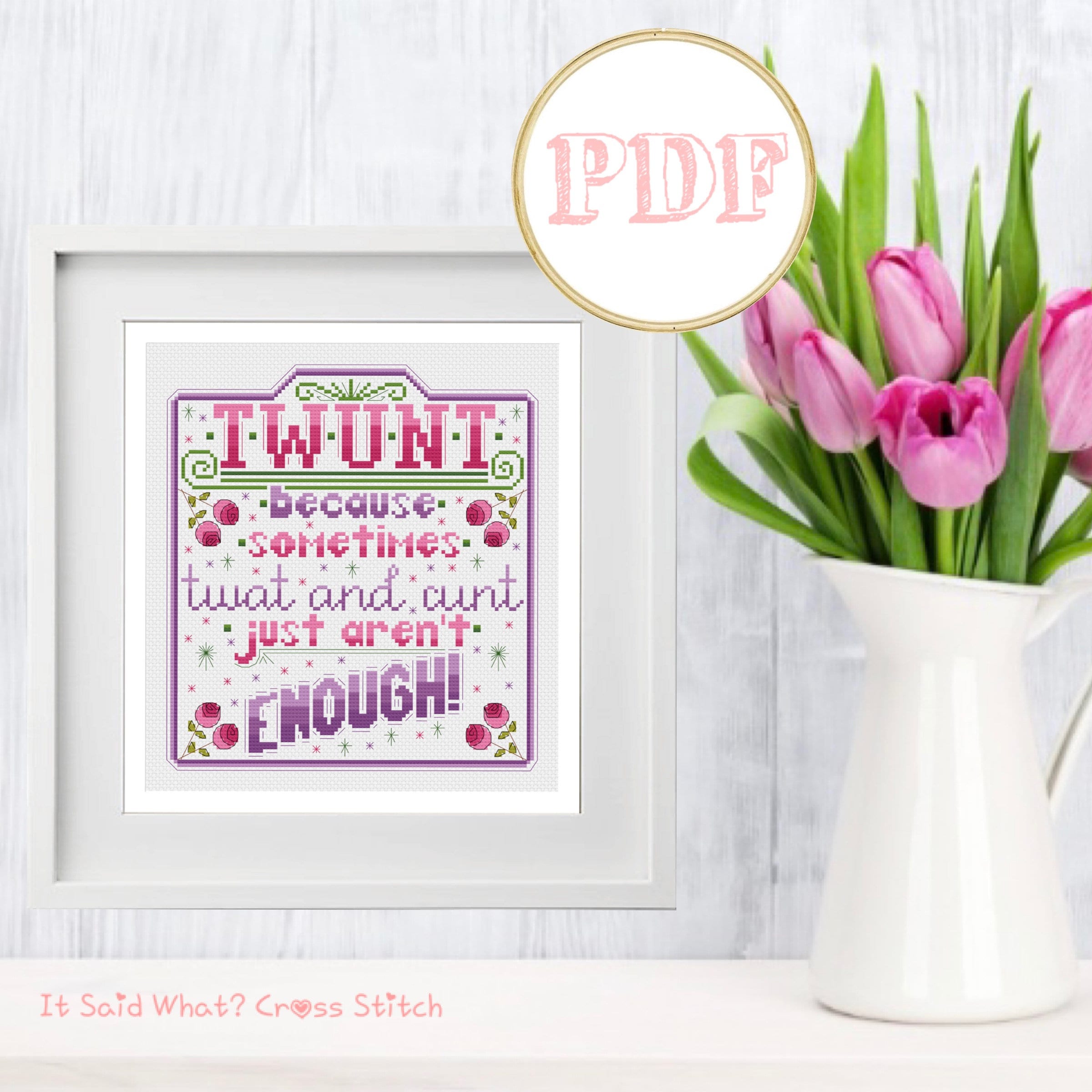 Twunt Cross Stitch Pattern | Etsy