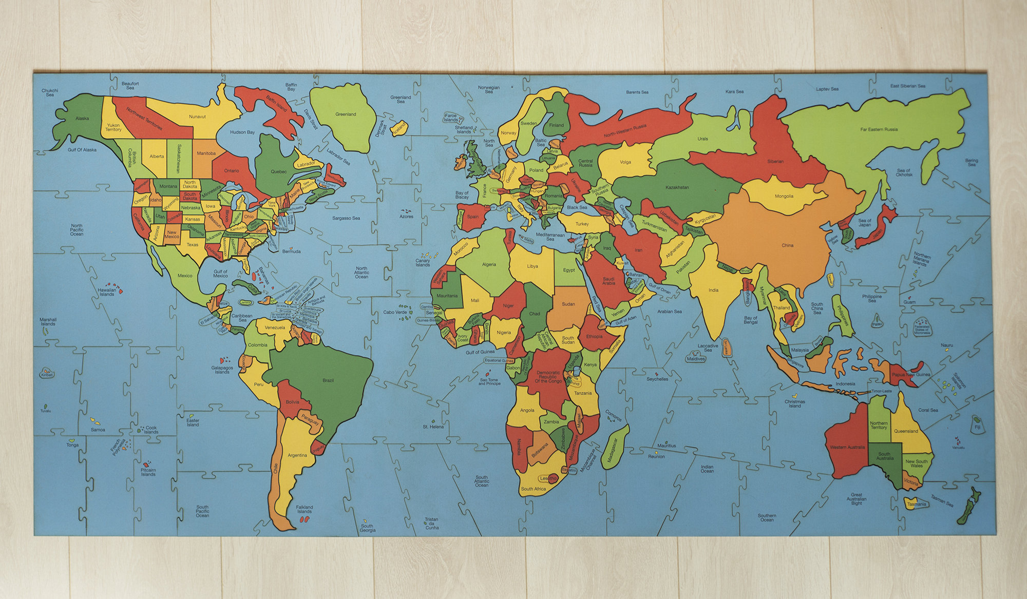 Map of the World Wooden Jigsaw Puzzle Heirloom Puzzles | Etsy Map of the World Wooden Jigsaw Puzzle Heirloom Puzzles | Etsy