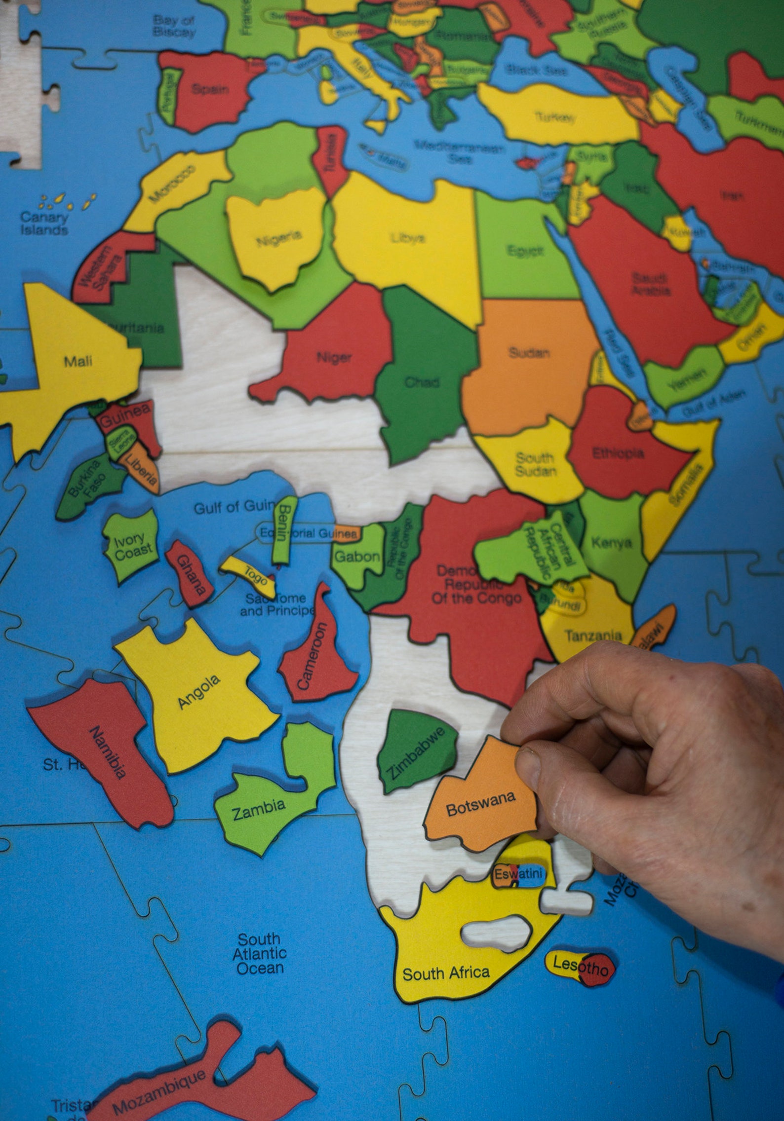 Map of the World Wooden Jigsaw Puzzle - Heirloom Puzzles - Etsy