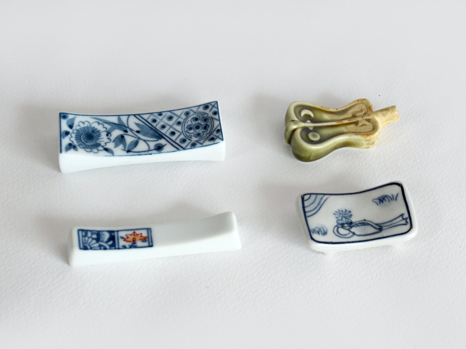 Chopstick Rest Japanese Antique Design Ceramic Chopstick - Etsy