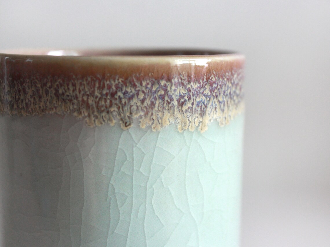 10.8oz 320ml Celadon Mug Mug No Handle Tall Mug Ceramic - Etsy