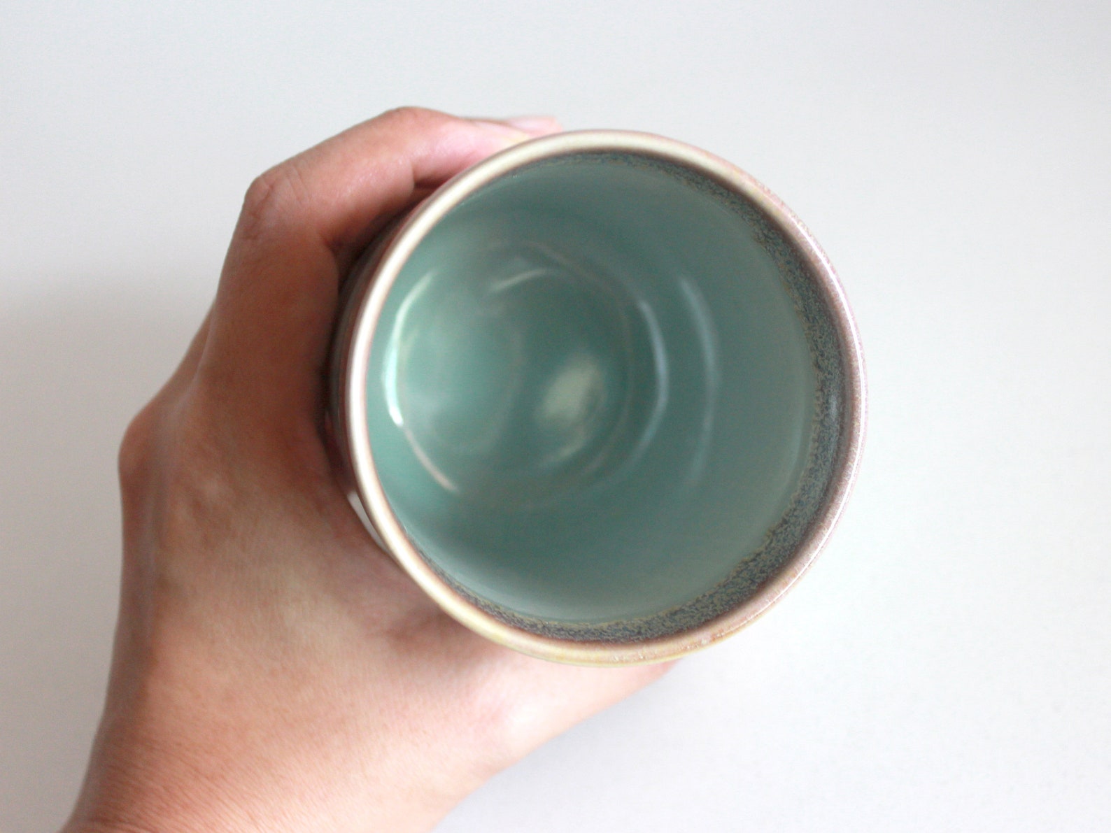 10.8oz 320ml Celadon Mug Mug No Handle Tall Mug Ceramic - Etsy