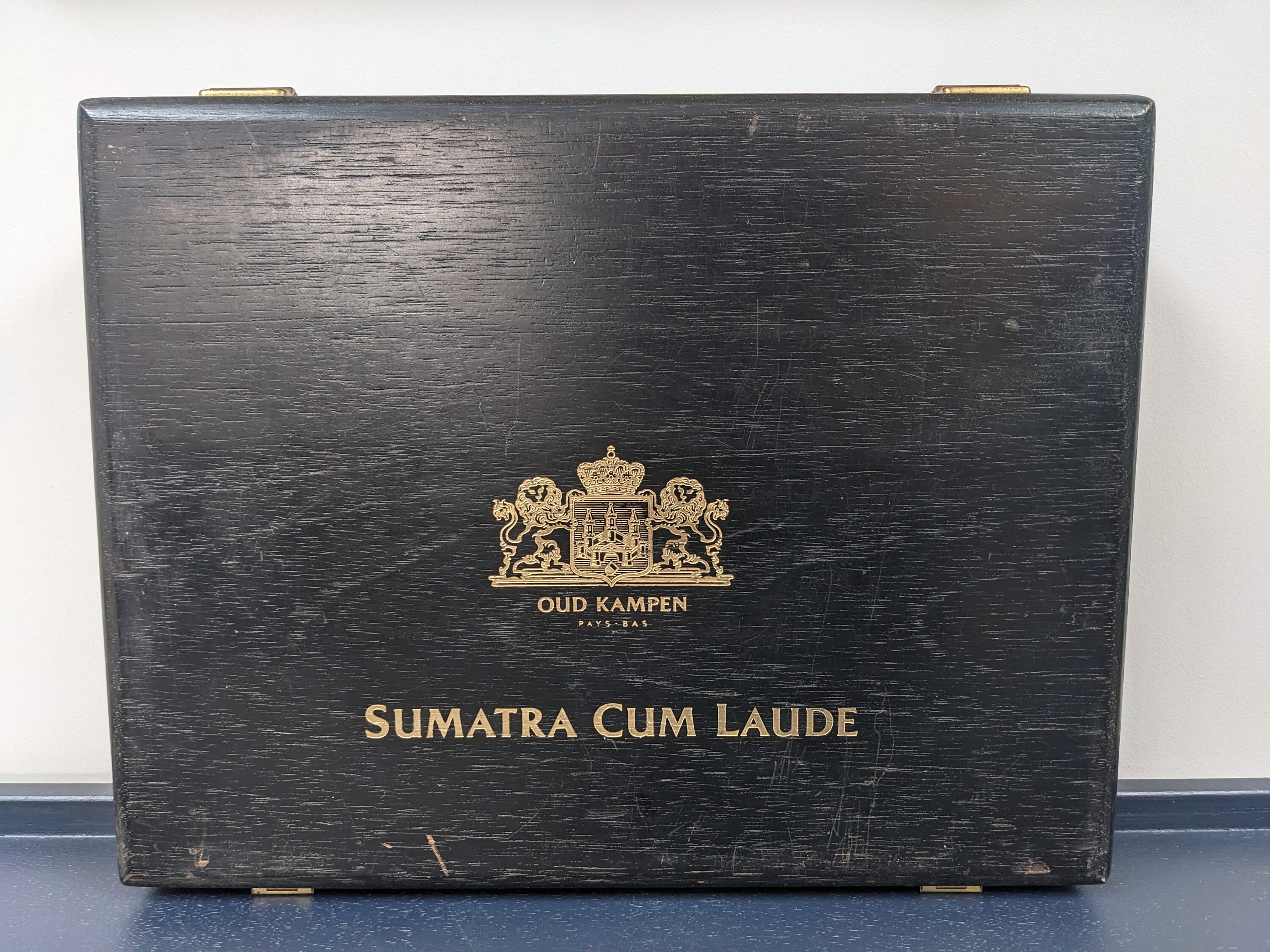 Large Wooden Cigar Box, Empty Vintage Cigar Box, Sumatra Cum Laude ...