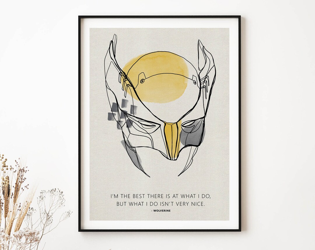 Ferocious Mutant Mask Minimalist Poster | Fantasy Art Print | Quote ...