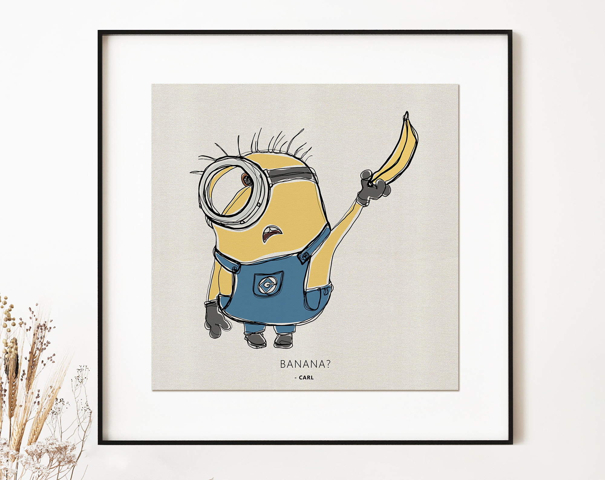 Despicable Me 2 Minions Banana Drawing