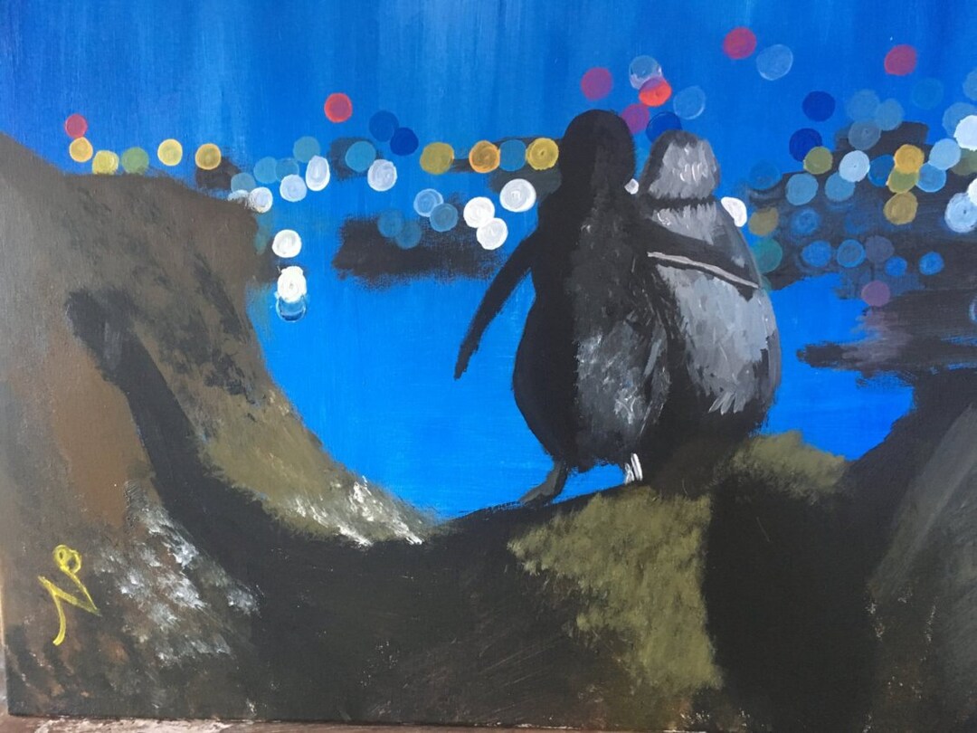 Comforting Penguins Acrylic Print – Melbourne Australia, Bokeh Style - Etsy