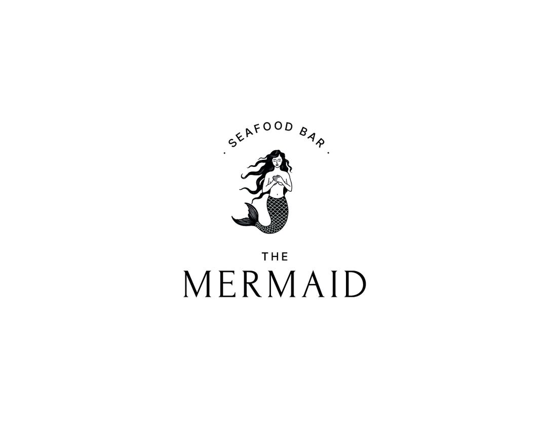 Premade Logo, Mermaid Logo, Ocean Logo, Seaside Logo, Ship Logo ...