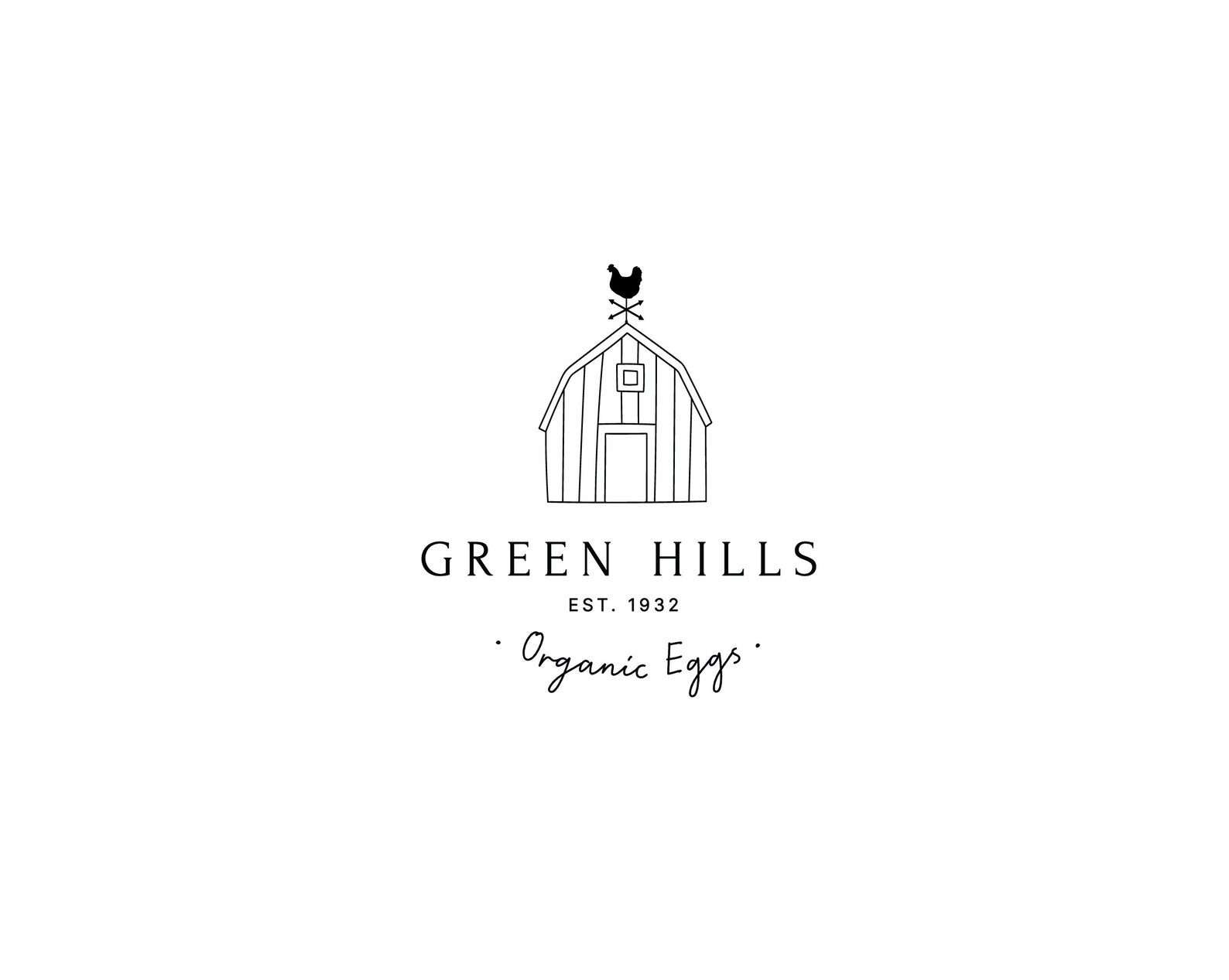 Premade Logo, Stamp Logo, Floral Logo, Farm Logo, Organic Logo, Chicken ...