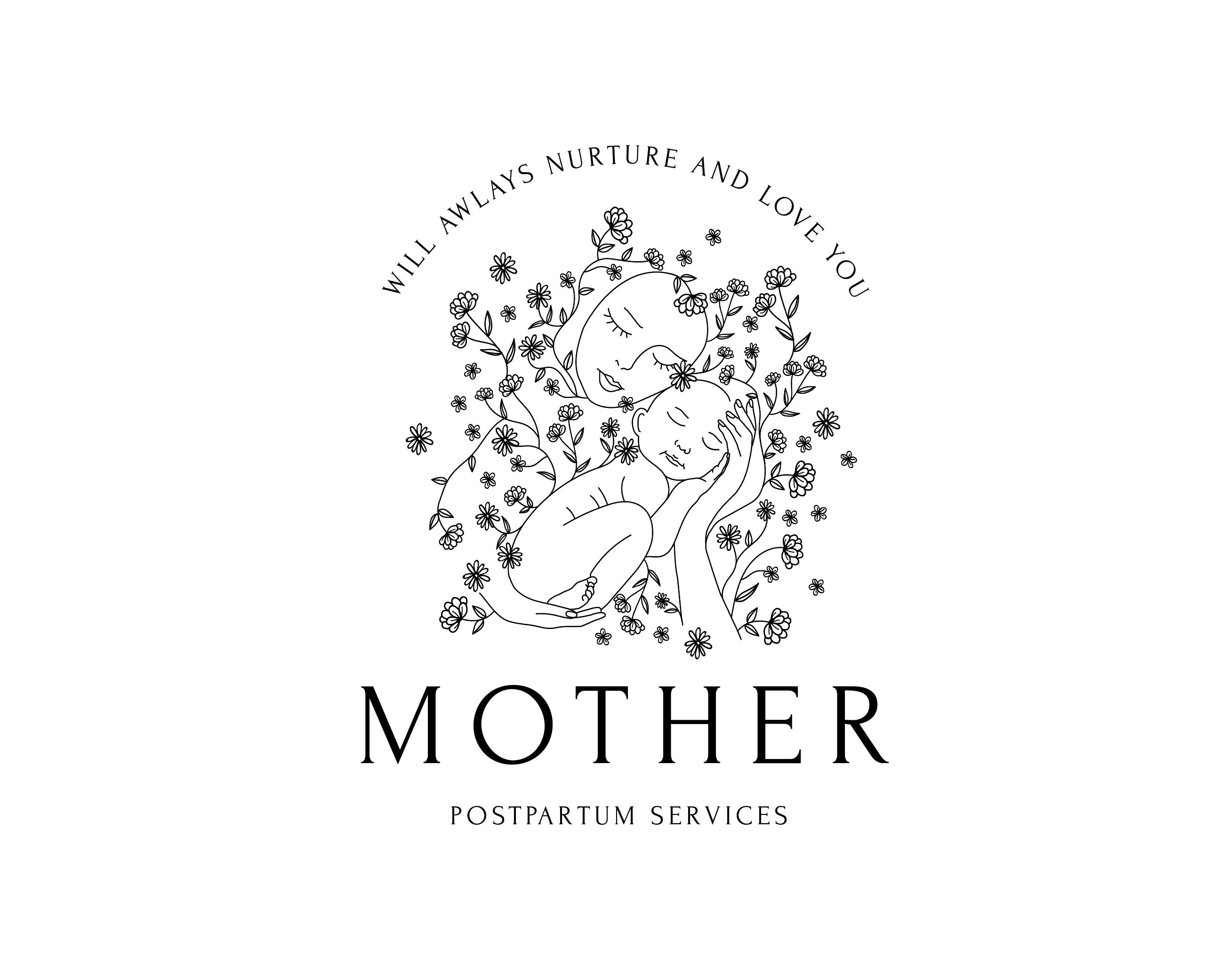 Premade Logo Motherhood Logo Birth Photography Doula Logo - Etsy